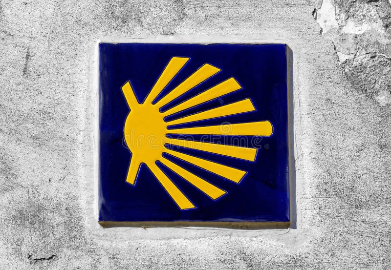 Santiago De Compostela Symbol, Scallop Shell Stock Image - Image of ...