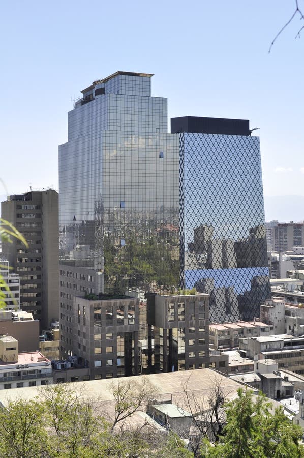 Edificios Modernos En Santiago De Chile Imagen de archivo - Imagen de ...