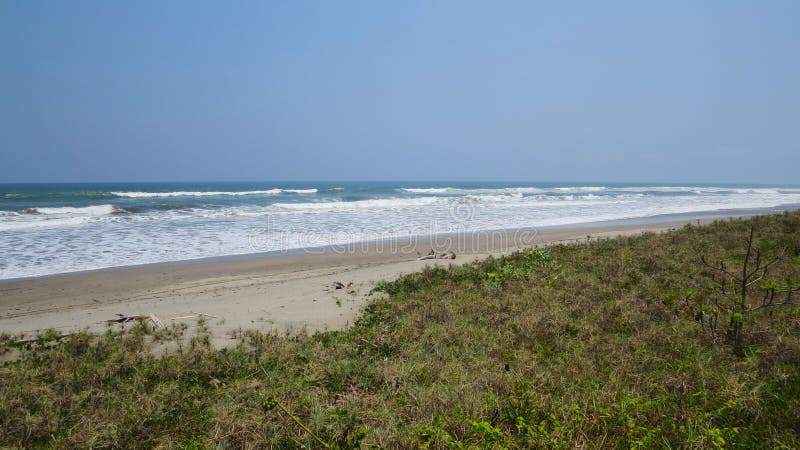 Santolo Beach River Estuary, Indonesia with Shady Trees Stock Photo ...