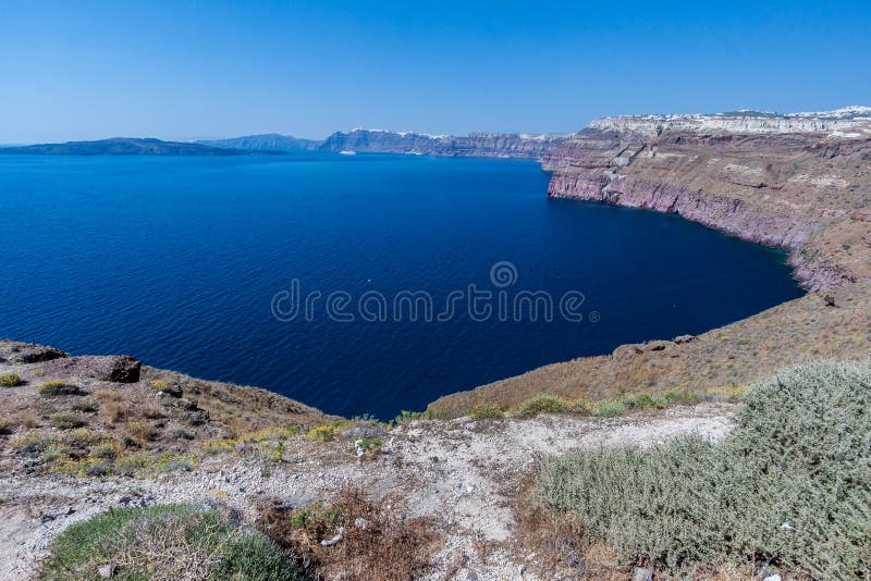 Santorini Caldera Greece stock image. Image of caldera - 38148431