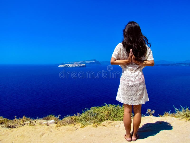 Santorini Greece stock photo. Image of blue, santorini - 112203306