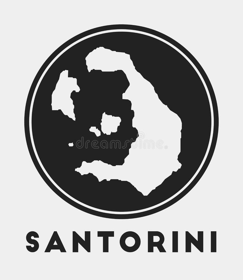 Santorini icon. stock vector. Illustration of boundary - 217545187