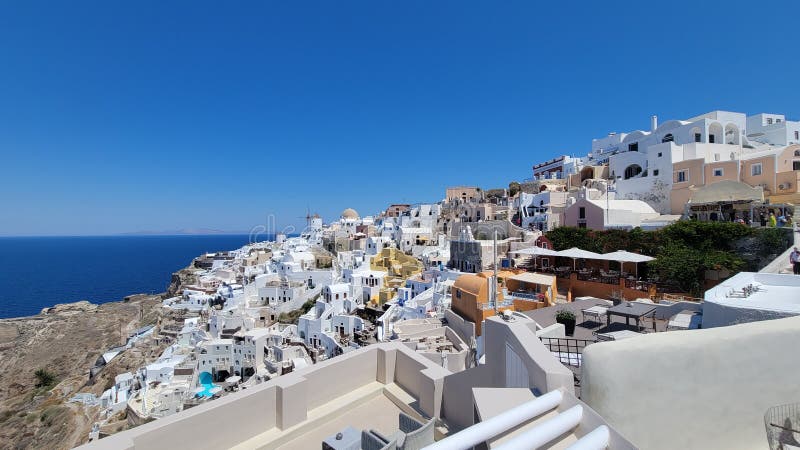 Santorini Island, Oia stock image. Image of city, harbor - 220721435
