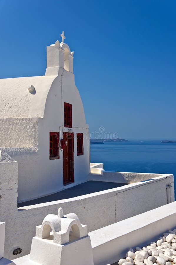 Santorini Oia Church 02 stock photo. Image of mediterranean - 20624570