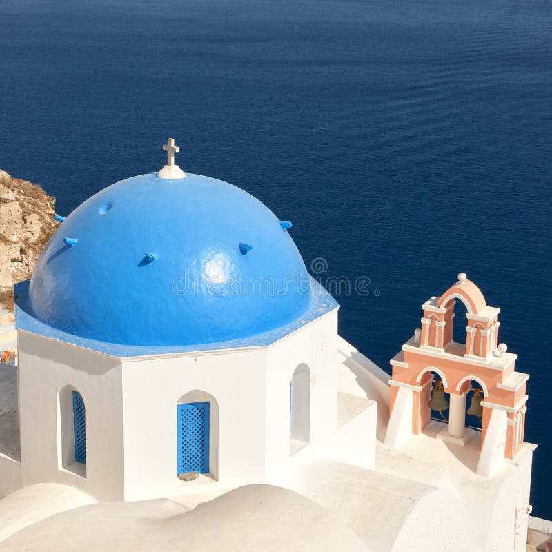 Santorini Oia Church 07 stock image. Image of idyllic - 21679211