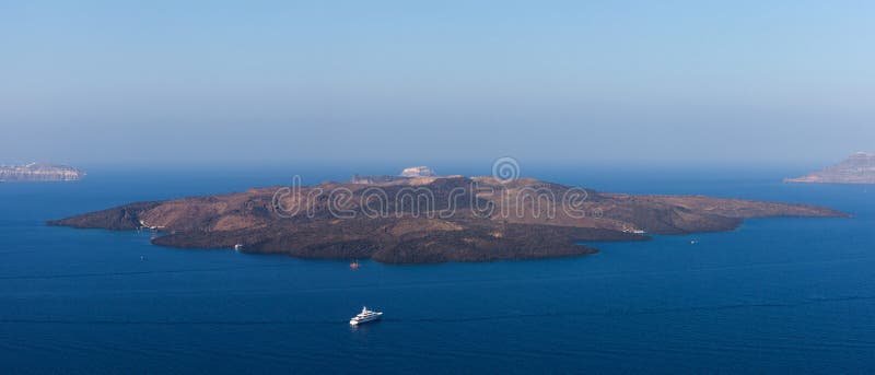 Santorini`s famous Volcano stock photo. Image of volcano - 75859808