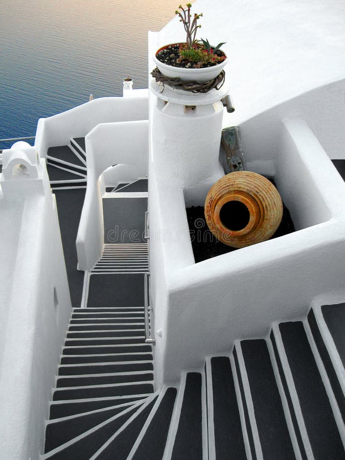 Santorini Steps stock image. Image of villa, hotel, staircase - 15310187