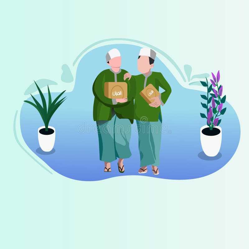 The Santri Vector Illustration, Icon, National Santri Day Stock Vector ...