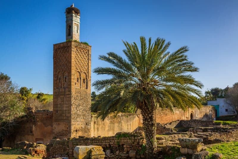 Santuario Di Chellah a Rabat, Marocco Immagine Stock - Immagine di ...