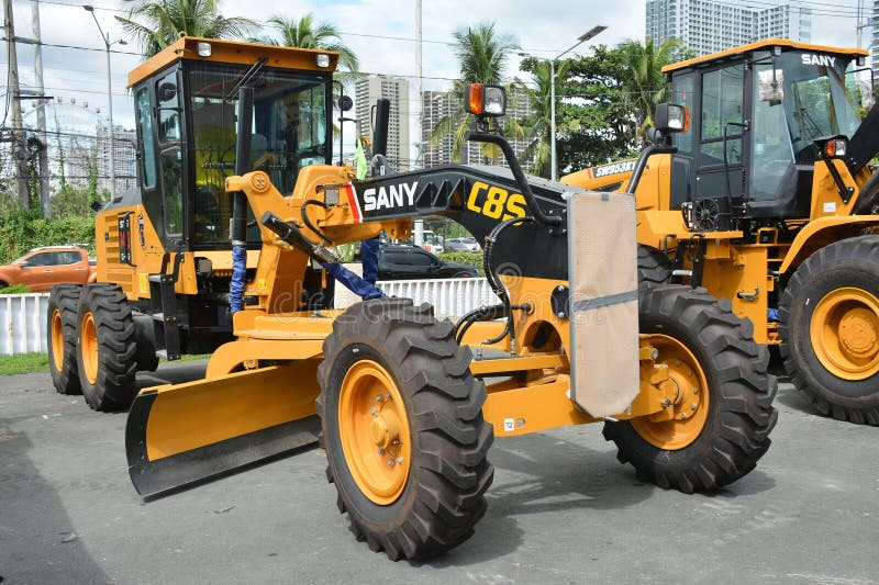 Sany C85 Motor Grader at Philconstruct in Pasay, Philippines Editorial ...