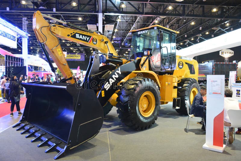 Sany Wheel Loader at Philconstruct in Pasay, Philippines Editorial ...