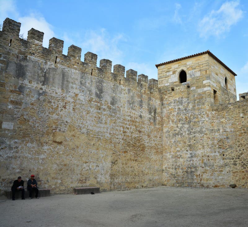 Sao Jorge St George Castle En Lisboa Foto editorial - Imagen de famoso ...