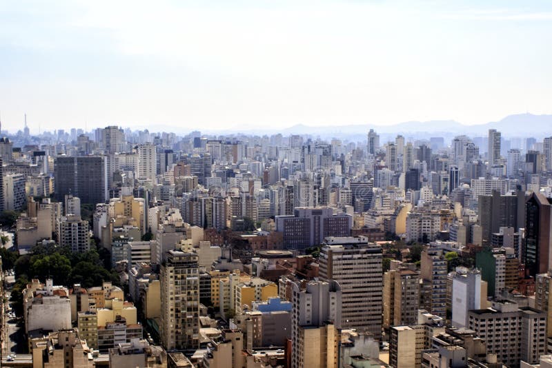 Sao Paulo Skyline Cityscape from Above Foto de Stock - Imagem de ...