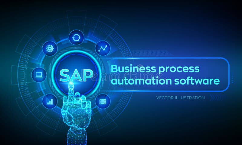 SAP Business Process Automation Software. ERP Enterprise Resources ...