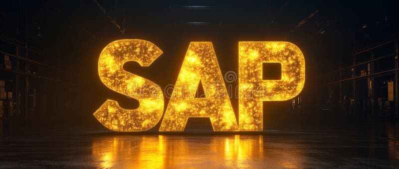 SAP - Business Process Automation Software, Large Illuminated Letters ...