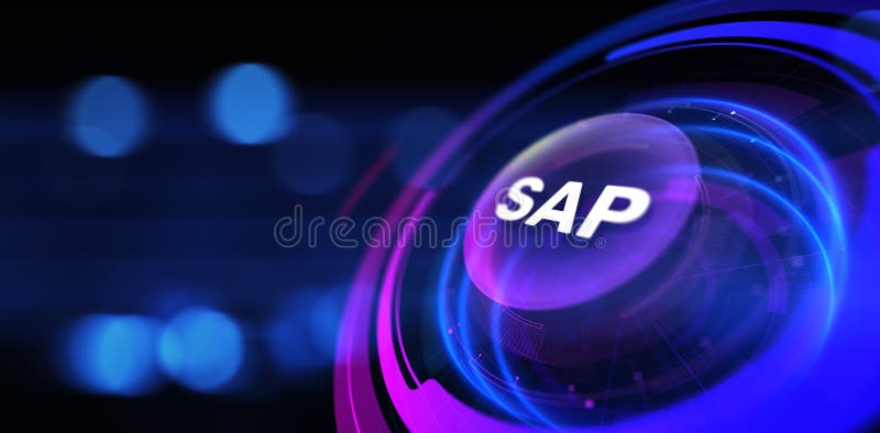 SAP Business Process Automation Software Technology Concept Stock Photo ...