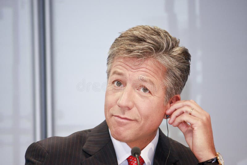 SAP co-CEOs editorial stock image. Image of snabe, exhibition - 13396144