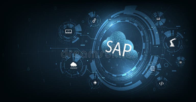 SAP concept stock vector. Illustration of center, technology - 360325679