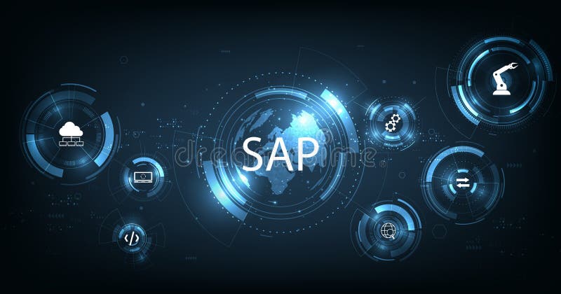 SAP concept stock vector. Illustration of resource, computing - 364111914