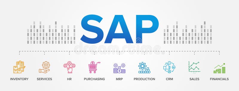 Sap Enterprise Resource Planning Erp Construction Module Vector Icons ... Sap Enterprise Resource Planning Erp Construction Module Vector Icons ...