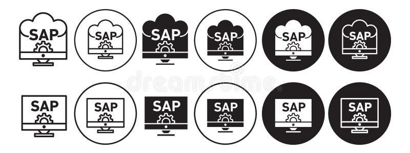 Sap Icon Vector Set Collection For Web Stock Vector Illustration Of Service Development 0834