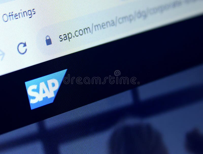 Sap logo editorial photo. Image of icon, phone, hardware - 297206351