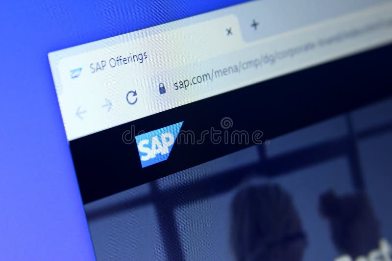 Sap logo editorial stock image. Image of mobile, management - 297209424