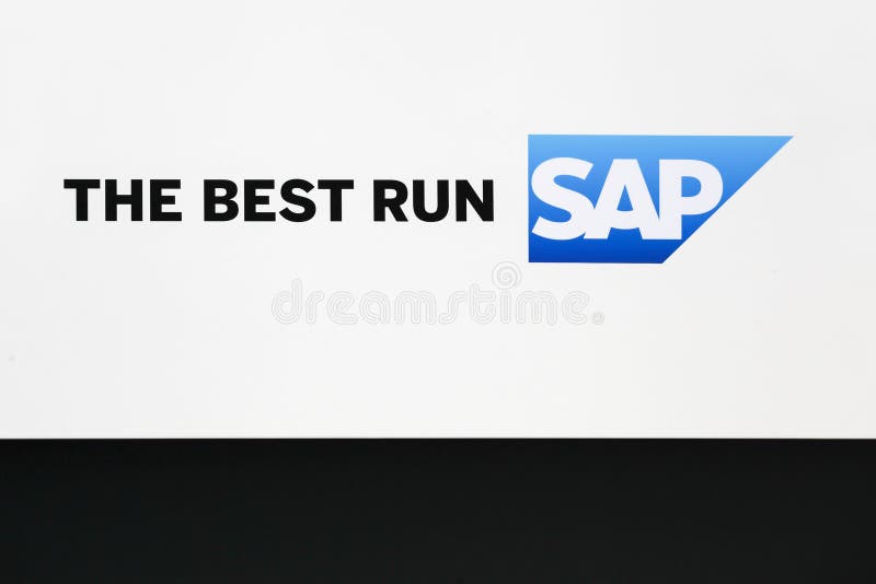 SAP-Logo Und -slogan Auf Einer Wand Redaktionelles Stockfoto - Bild von ...