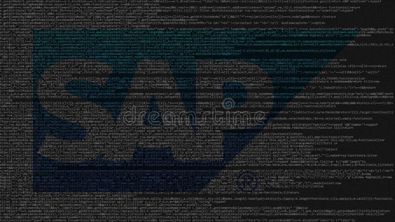 SAP SE Logo Made of Source Code on Computer Screen. Editorial Loopable Animation Stock Footage ...
