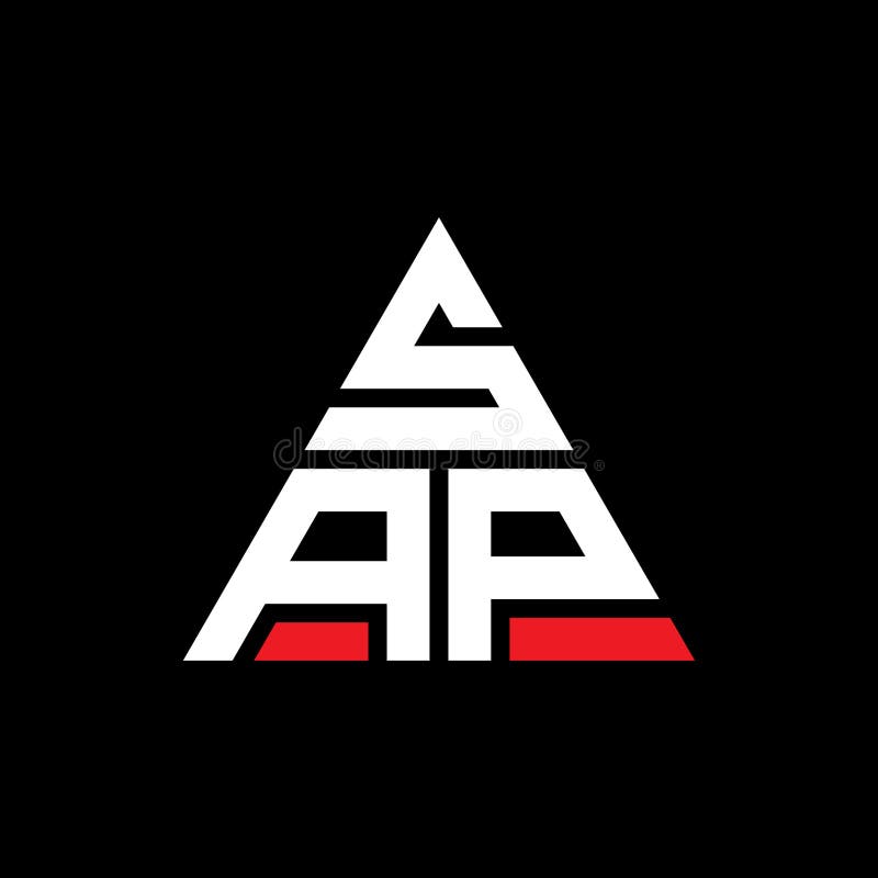 SAP Triangle Letter Logo Design with Triangle Shape. SAP Triangle Logo ...