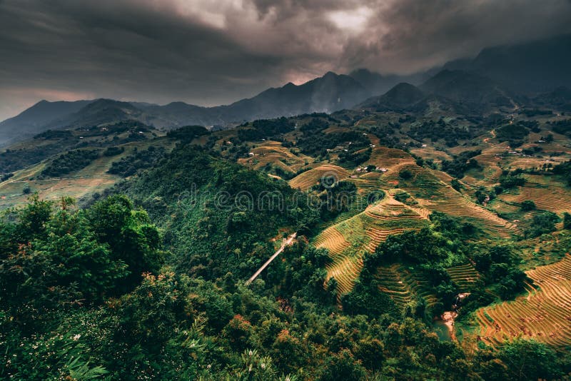 Sapa in Vietnam stock image. Image of vietnam, river - 155272981