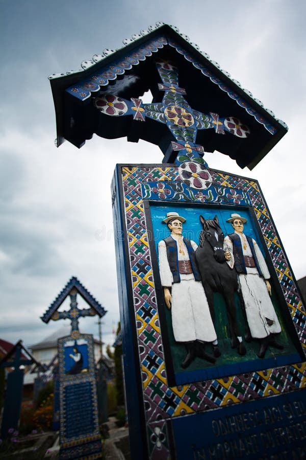 Sapanta cemetery editorial image. Image of painted, tradition - 24041580