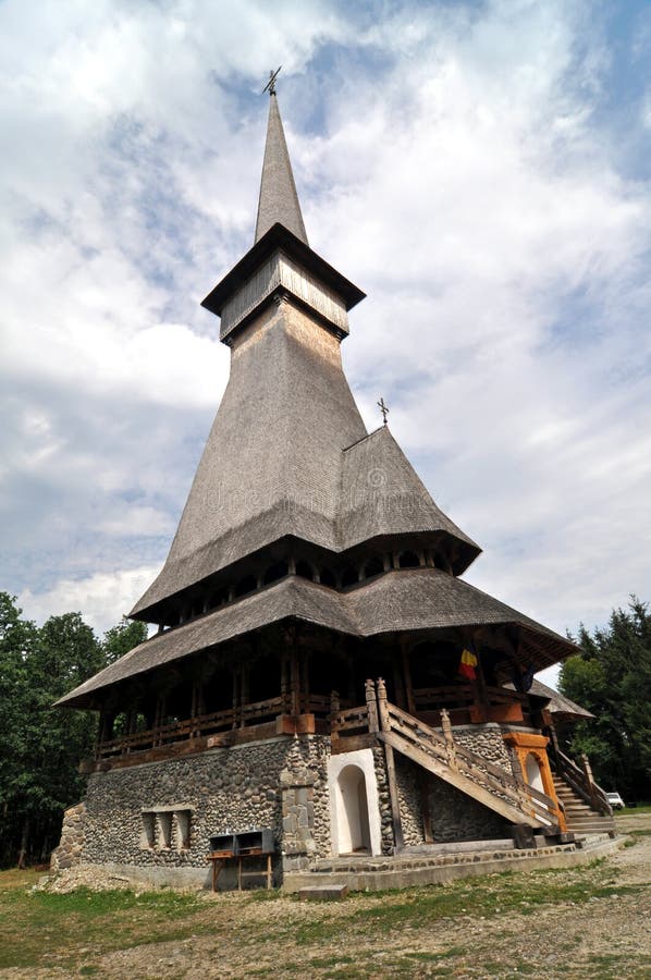 Sapanta Orthodox Wooden Monastery Complex Stock Image - Image of ...