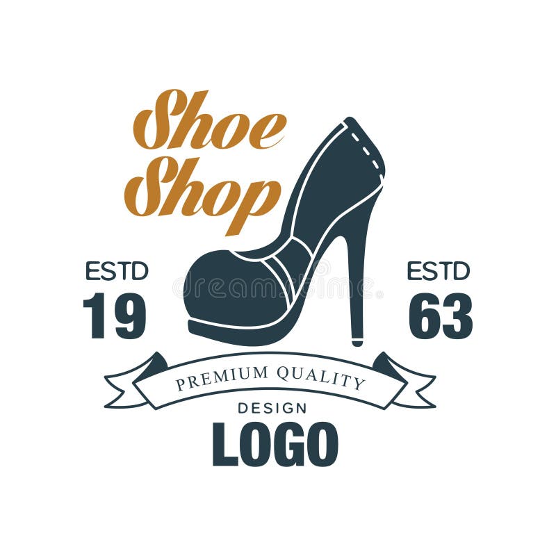 O Logotipo Da Sapataria, O Estd 1963, O Crachá Do Vintage Para a ... O Logotipo Da Sapataria, O Estd 1963, O Crachá Do Vintage Para a ...