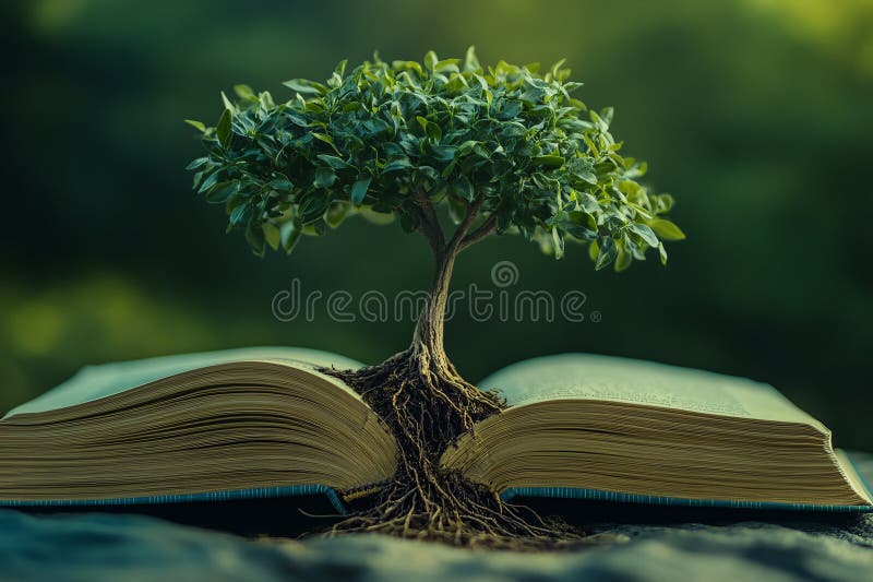 A Sapling Growing into a Large Tree in a Time-lapse, with Roots ...