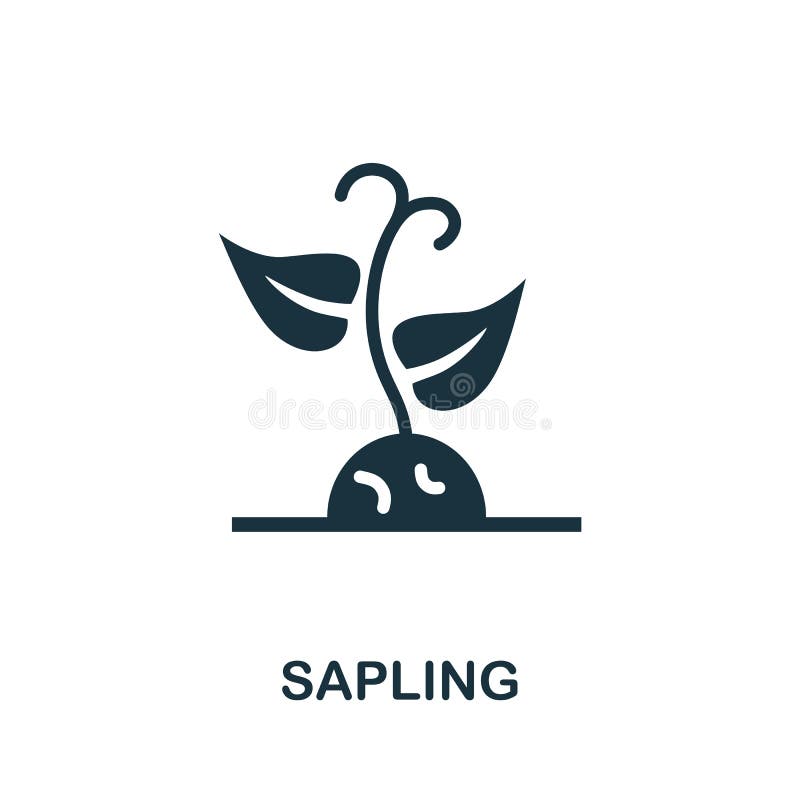 Sapling Icon. Simple Element from Global Warming Collection. Creative ...