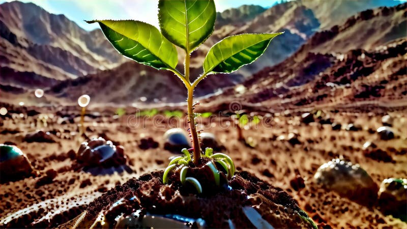 Sapling Sprouting from Computer Parts Stock Footage - Video of ...