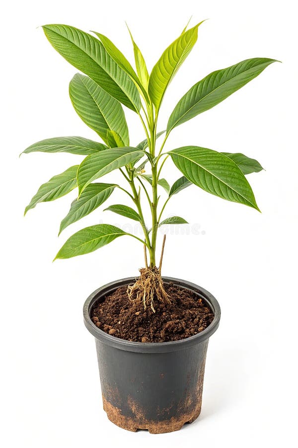Turmeric Tree Sapling stock illustration. Illustration of spice - 374594030