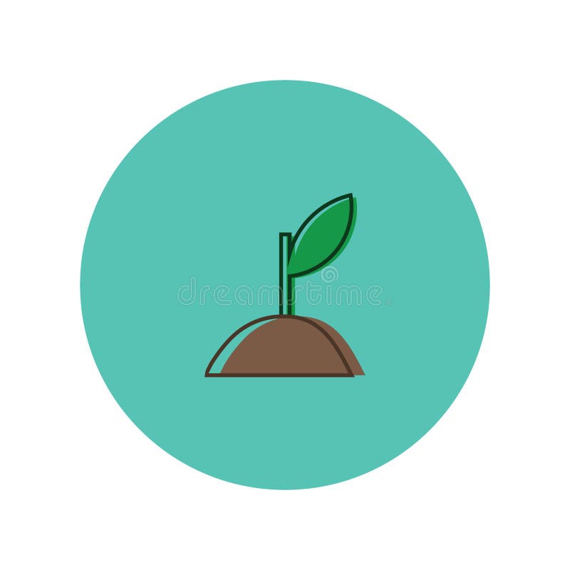 Sapling. Vector Illustration Decorative Background Design Stock Vector ...