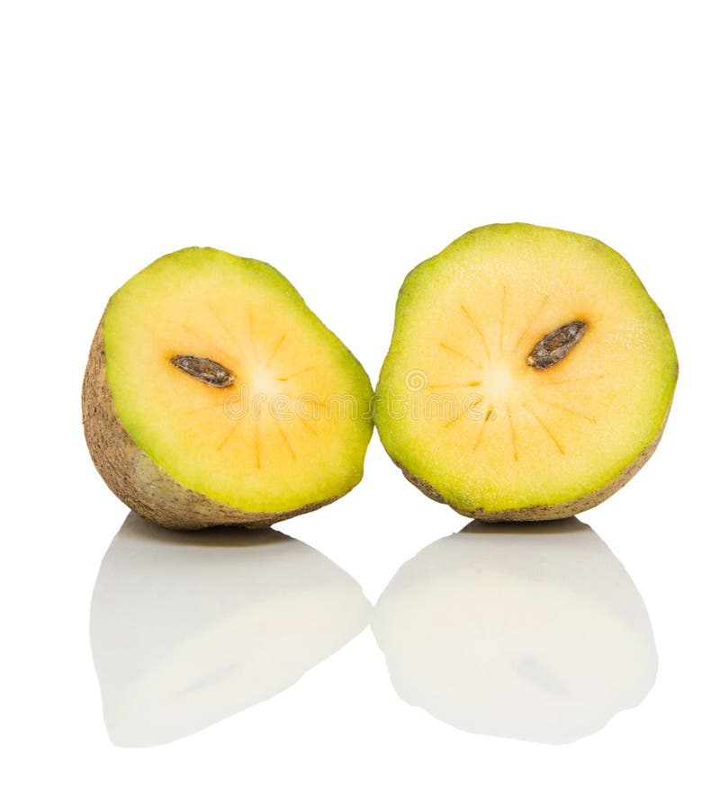 Chiku Fruits Tree in Agriculture Stock Photo - Image of organic, sapota ...