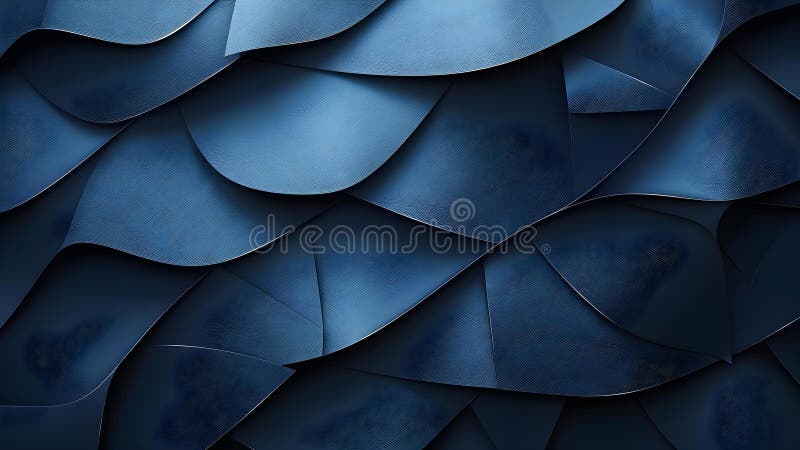 Sapphire Blue Abstract Background with Geometric Shapes and Metallic ...