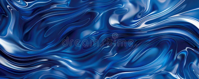 A Sapphire Blue Background with Fluid, Swirling Patterns in Deep Blue ...