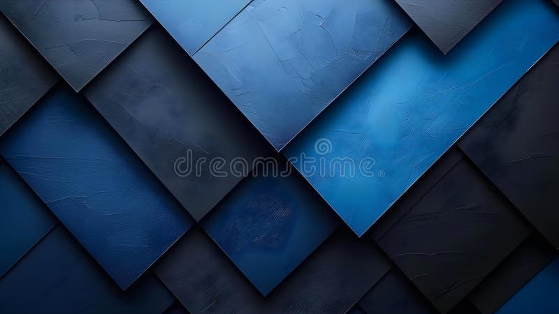 Sapphire Blue Geometric Shape with Gradient of Dark Blue and Black ...