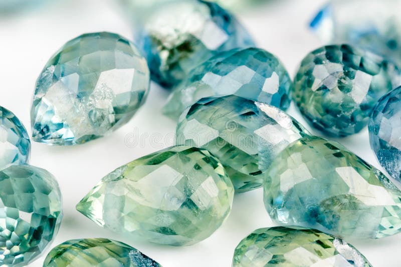 Sapphire briolettes stock image. Image of gemstone, drop - 35201075