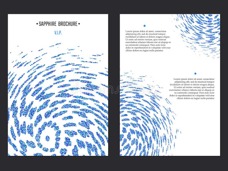 Sapphire Brochure Template ilustração do vetor. Ilustração de colheita ...