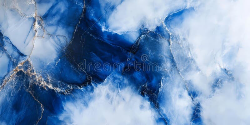 Sapphire Gemstone Marble Background with Translucent Blue and Silver ...