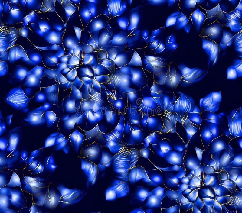 Sapphire Sparkle Deep Blue Abstract Texture Stock Illustration ...