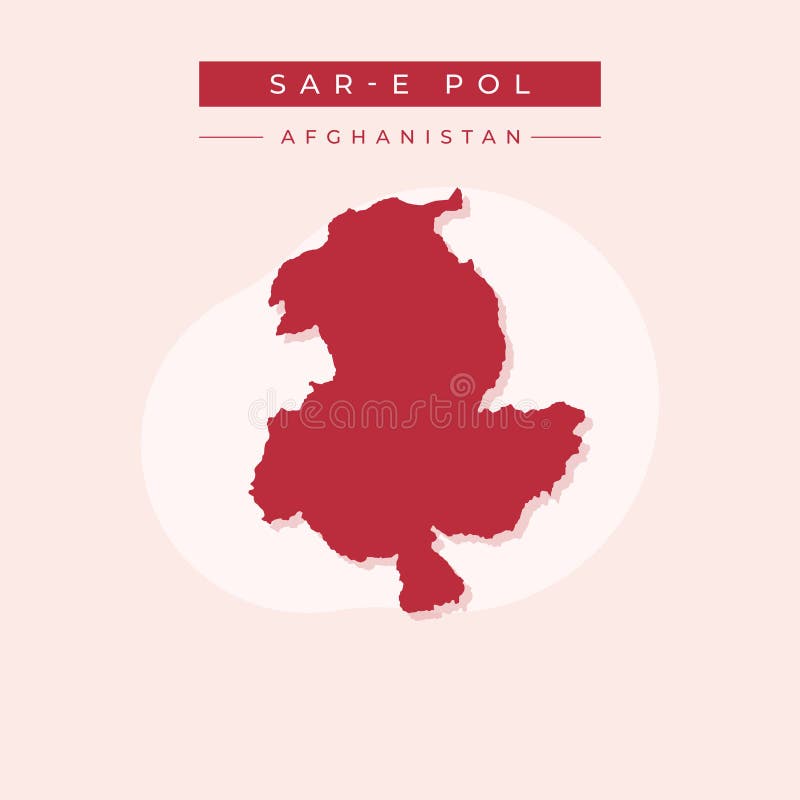 Vector Illustration Vector of Sar-e Pol Map Afghanistan Stock Vector ...