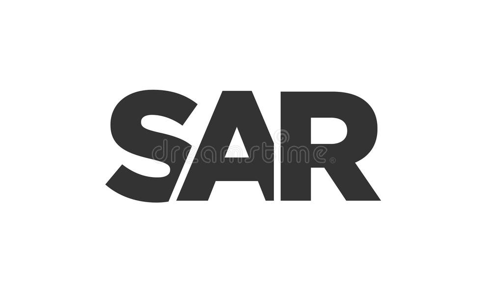 SAR Logo Design Template with Strong and Modern Bold Text. Initial ...