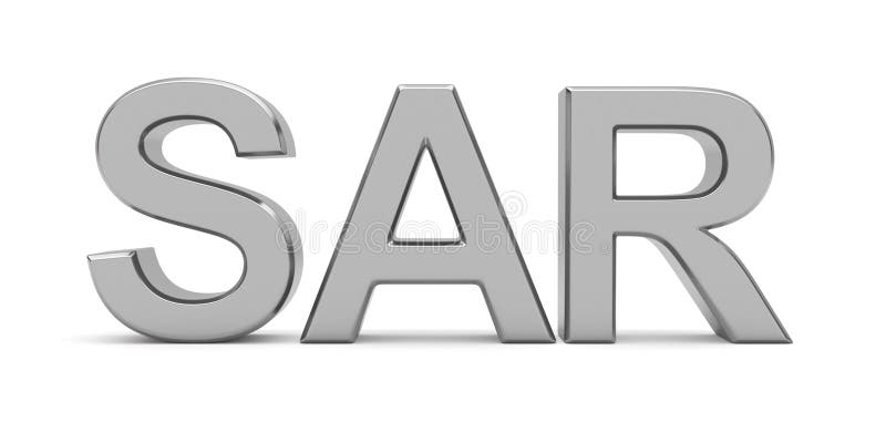 SAR Saudi Riyal Currency Code Stock Illustration - Illustration of ...